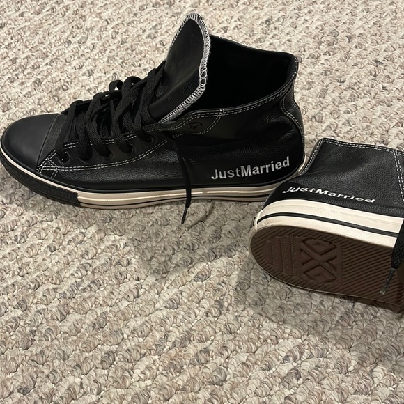 Converse | Shoes | Custom Just Married Converse All Stars Worn Once ...